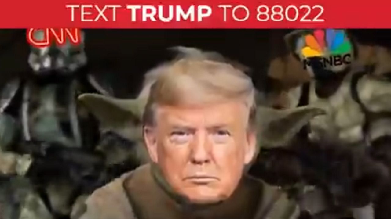 El equipo electoral de Trump publica un vídeo con el magnate disfrazado ...