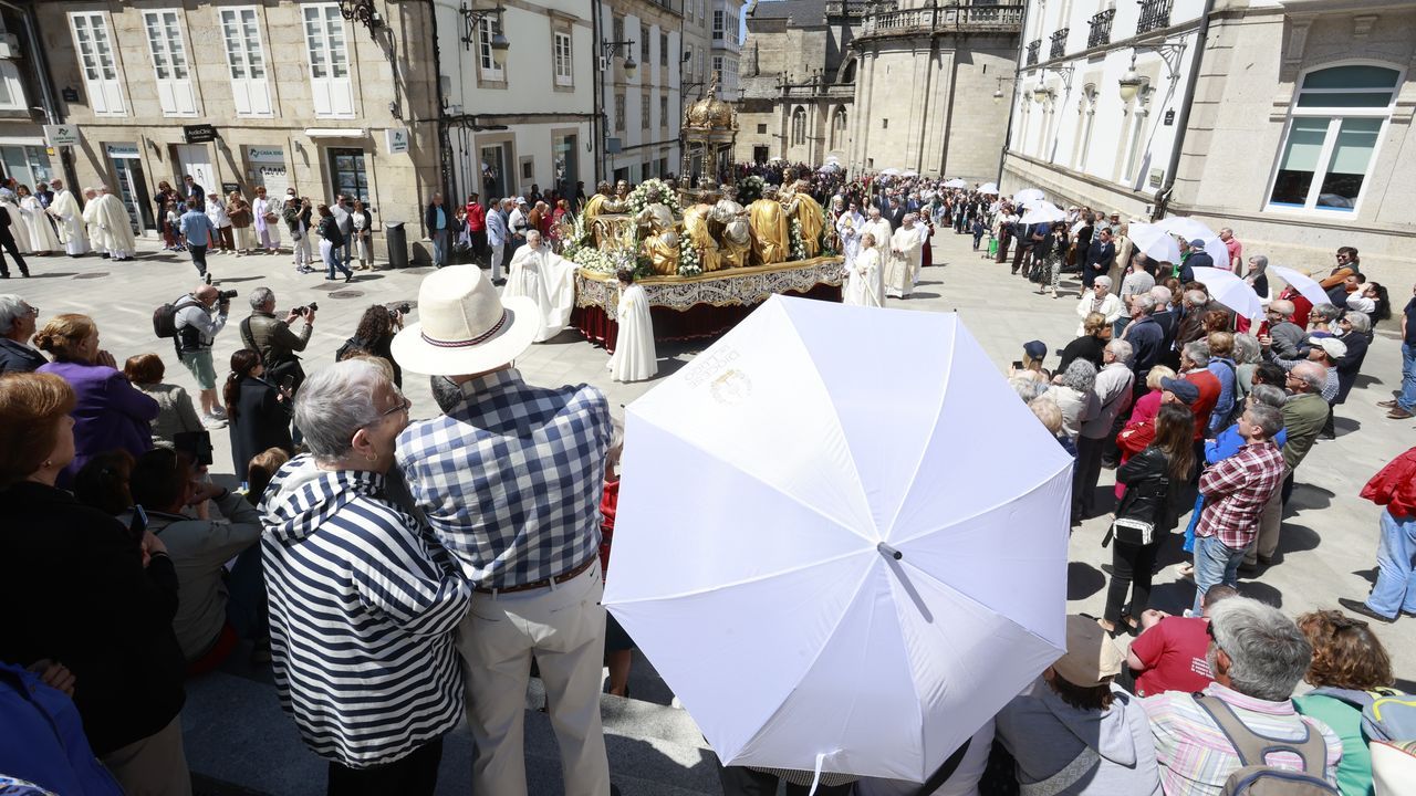 Sol y flores para disfrutar de la fiesta de Corpus en Lugo