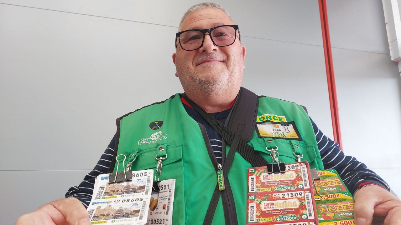 El vendedor de la ONCE que dio un premio de once millones en Ribadeo da ...