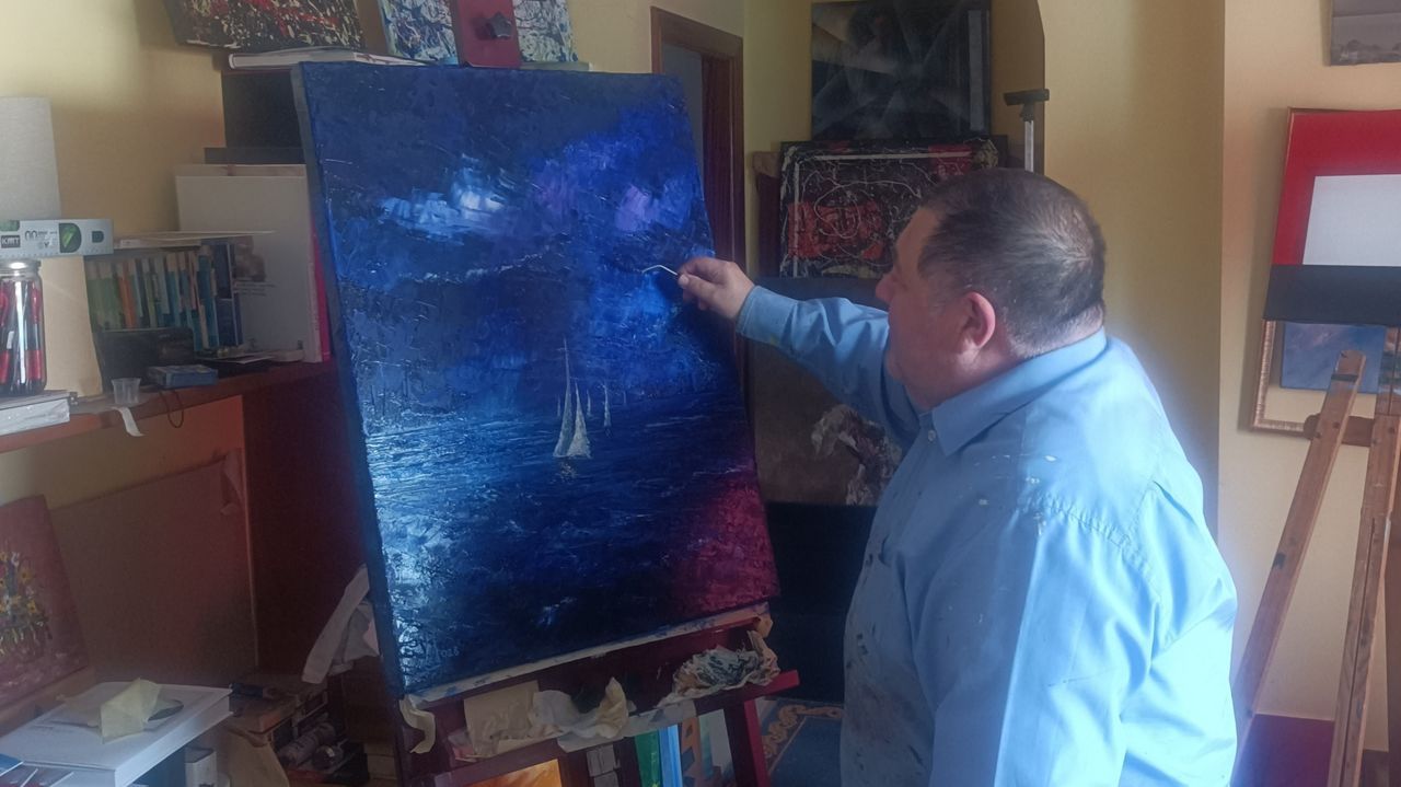 Daniel Domínguez traslada a súa arte ecléctica ao Palacete das Mendoza