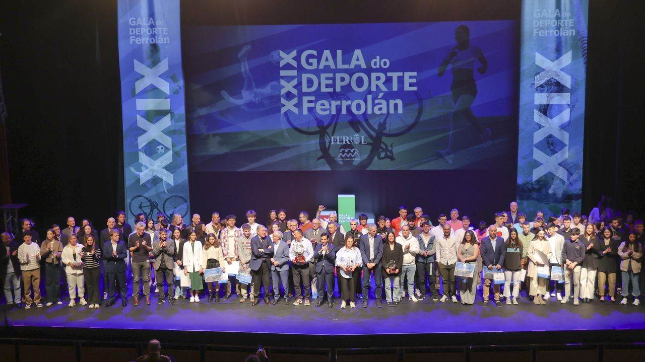 Homenaje de Ferrol a sus deportistas