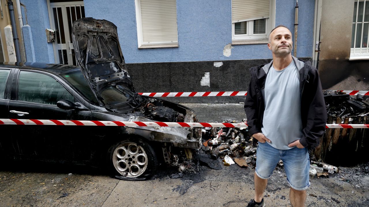 Ariel Bosio, damnificado por la quema de contenedores: «Mi coche quedó ...