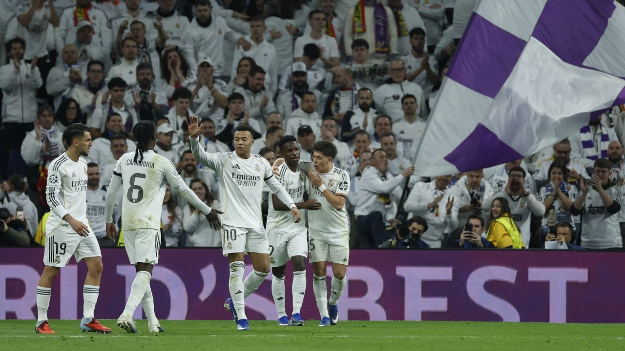 Vinicius dirige el baile del Real Madrid ante el Mónaco en la Champions ...