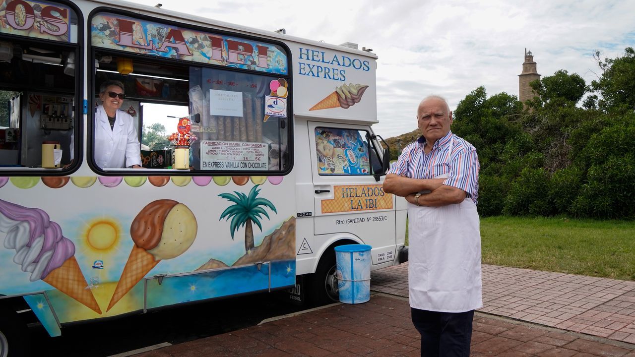 El heladero de la Torre no recuerda un verano tan malo en A Coruña