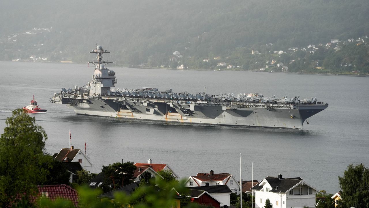 La llegada del portaviones más grande de Estados Unidos al Caribe pone ...
