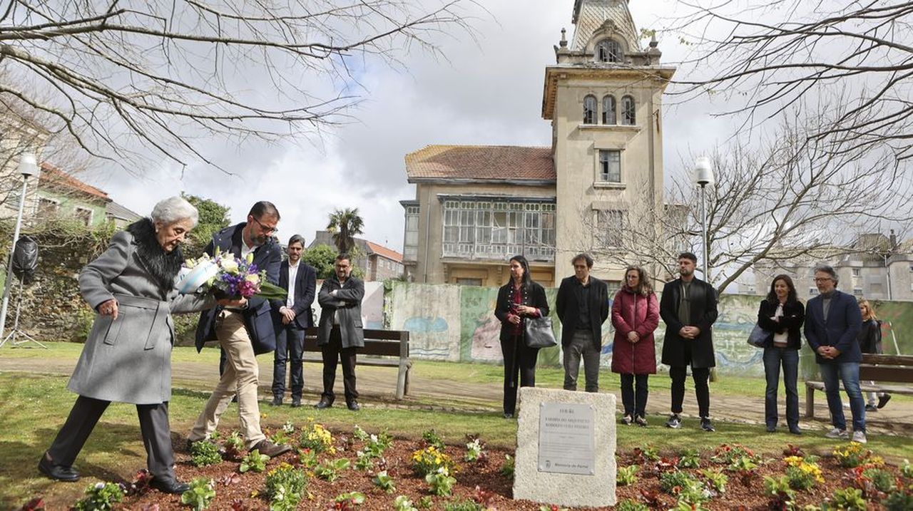 Jardines en Canido en homenaje a Ucha