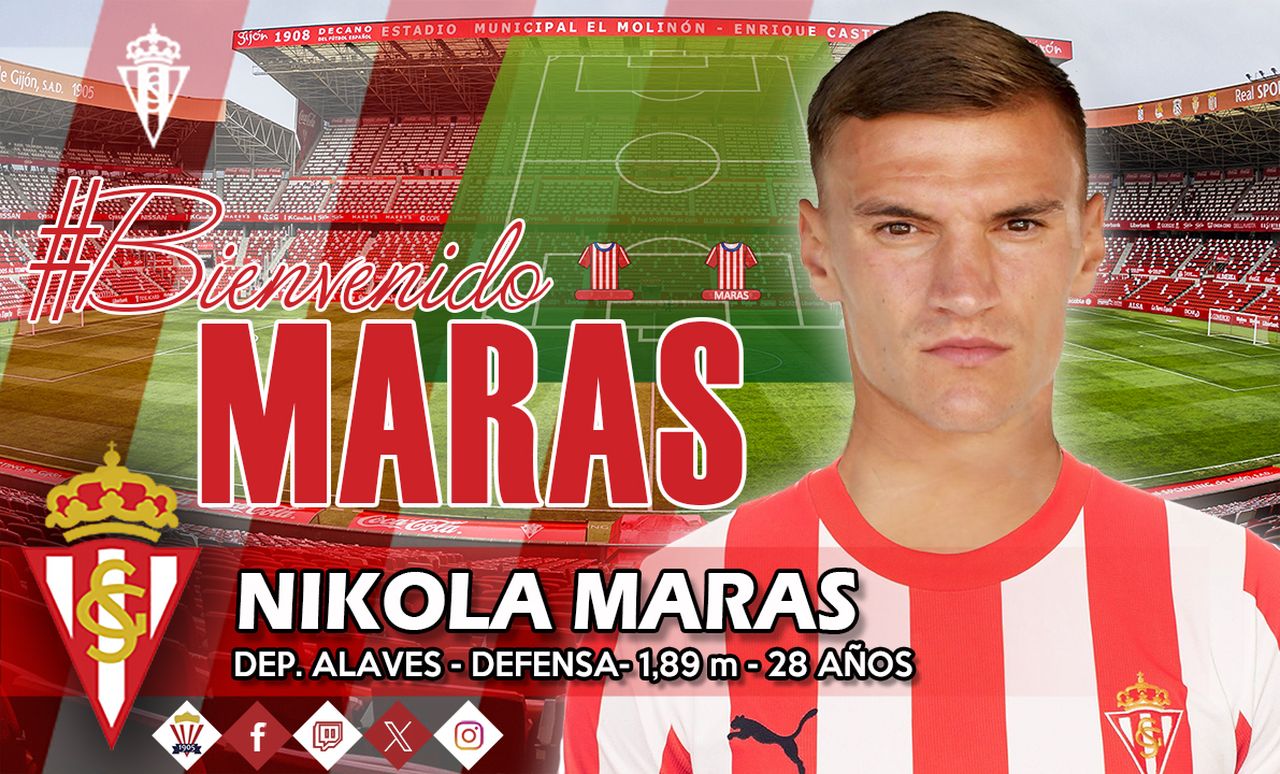 Maras llega a Gijón para hacer oficial su fichaje por el Sporting