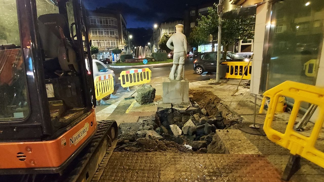 Búsqueda de una nueva avería de agua en Memorias en Lalín