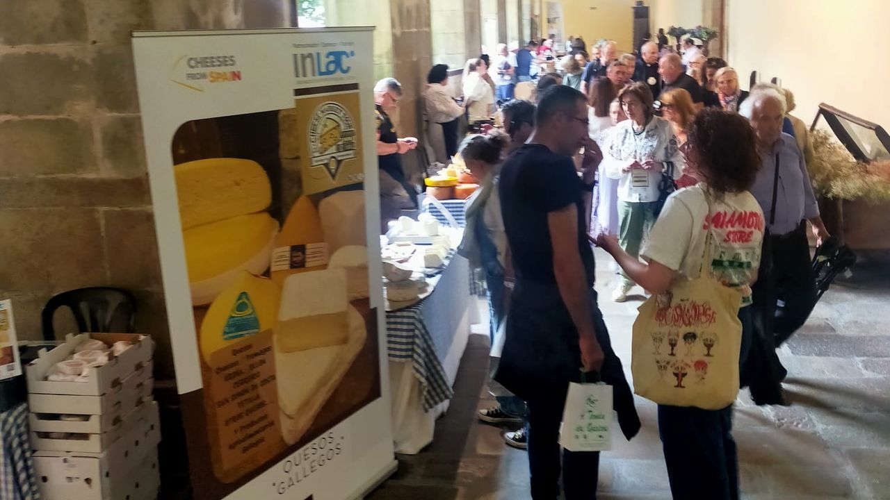 El queso gallego triunfa en Santiago de Compostela