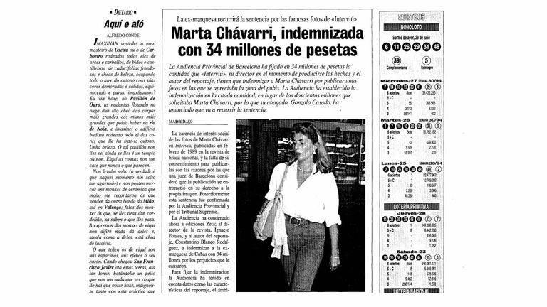 Marta Chávarri, la historia de una foto sin ropa interior que hizo ...