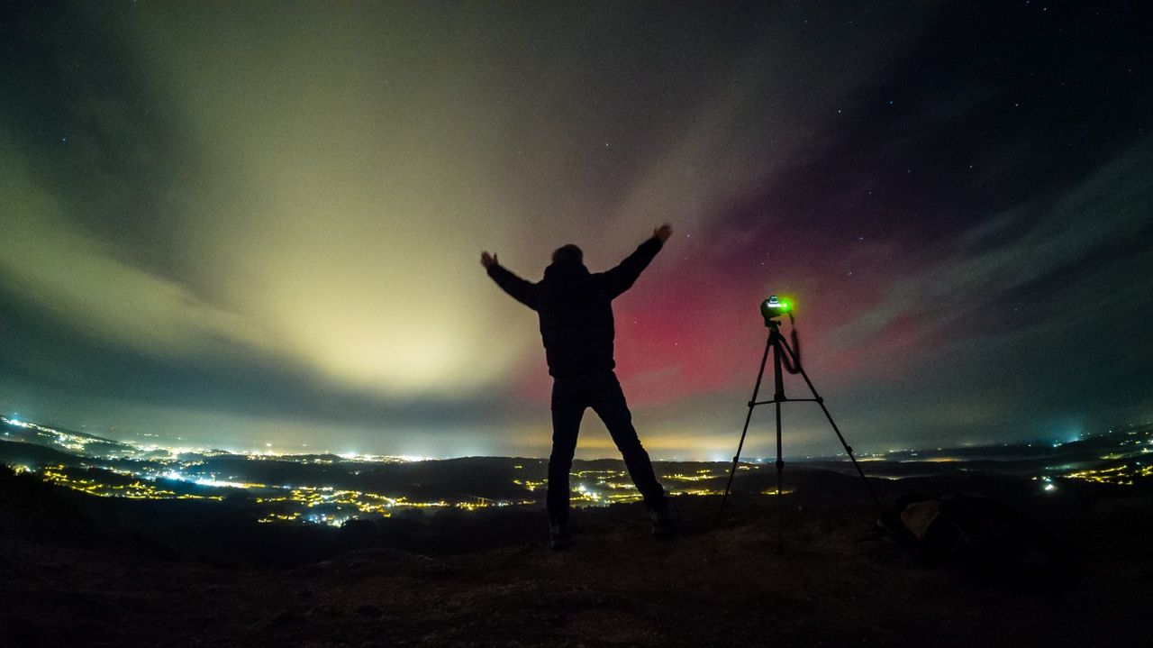 La «superaurora» boreal que se vio el lunes por la noche en Galicia y ...