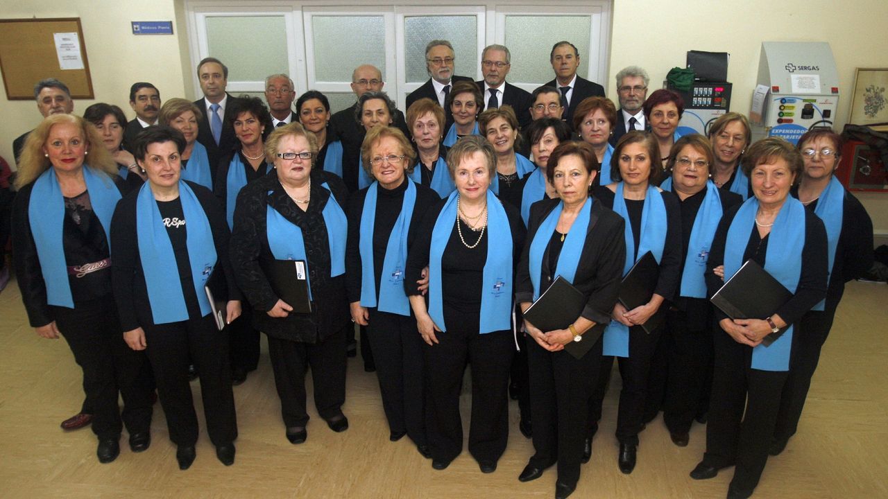 Recital de la coral polifónica del Área Sanitaria de Ferrol en Caranza