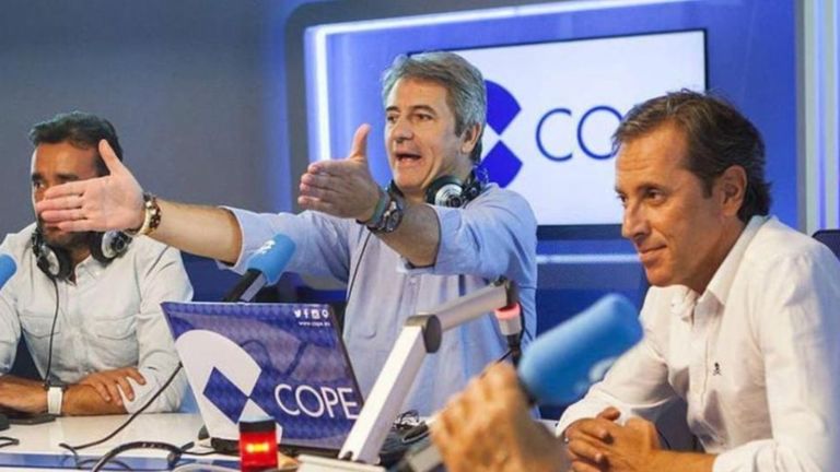 Así se celebró en la Cope el gol de Manu, el hijo de Manolo Lama