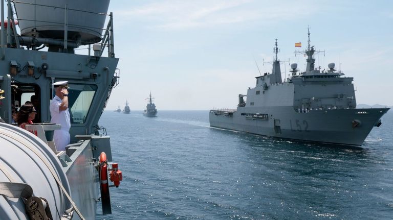 La Armada zarpa de Vigo rumbo a EE.UU.