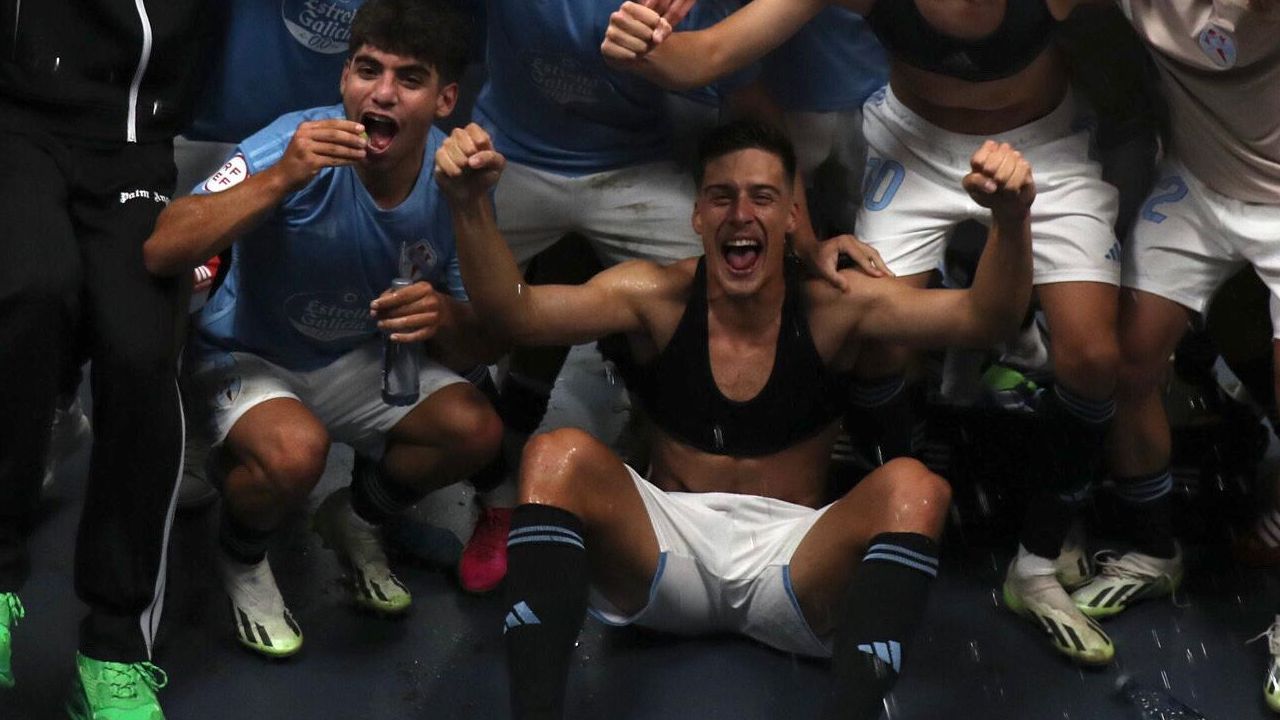 Manu Fernández tuvo sus primeros minutos con el Celta Fortuna