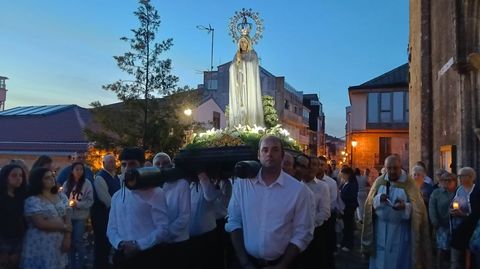 La Virgen de Fátima volvió a recorrer Rianxo