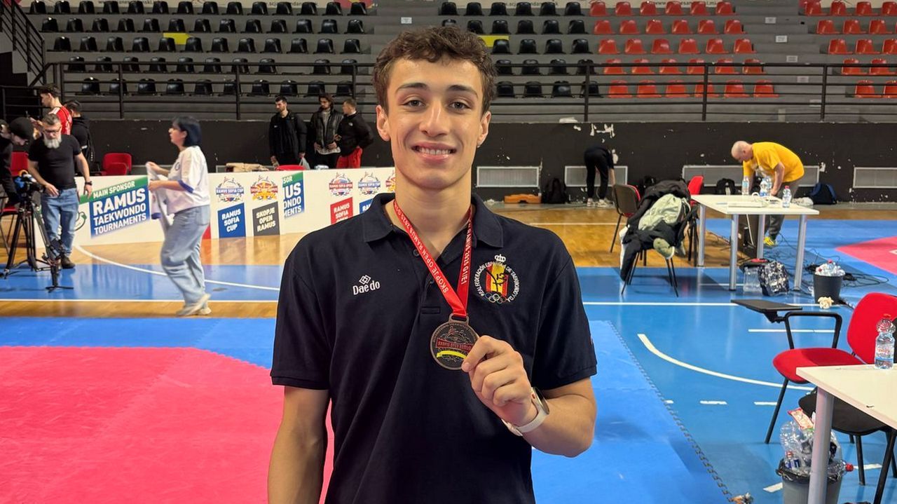Adrián Salanova se colgó el bronce en el Open de Macedonia de taekuondo