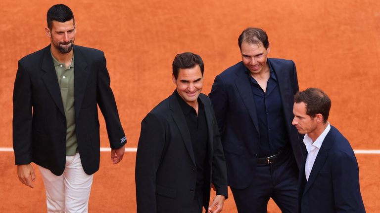 En imágenes, homenaje a Rafa Nadal en Roland Garros