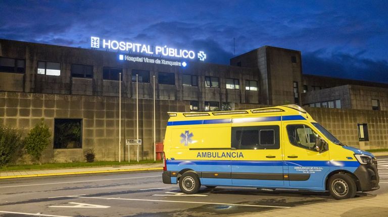 Un motorista herido en un accidente de tráfico en Toba, Cee