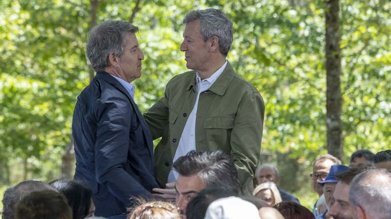 «Vamos a abrir un tiempo nuevo en España», proclama Feijoo en O Pino