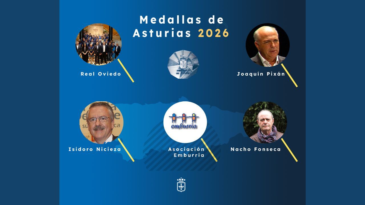 Nacho Fonseca va recibir la medaya d'Asturies