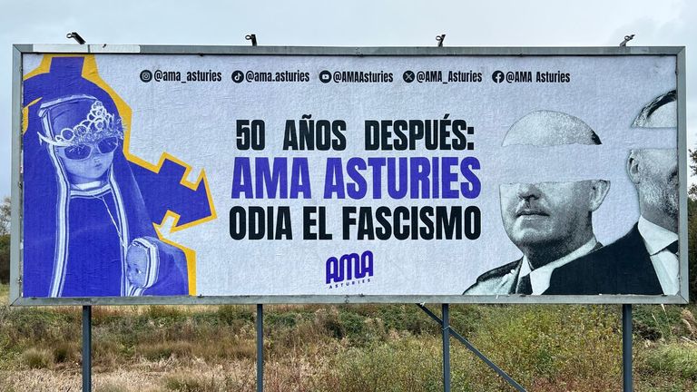 Reaparece la Santina Antifascista en el 50 aniversario de la muerte de ...