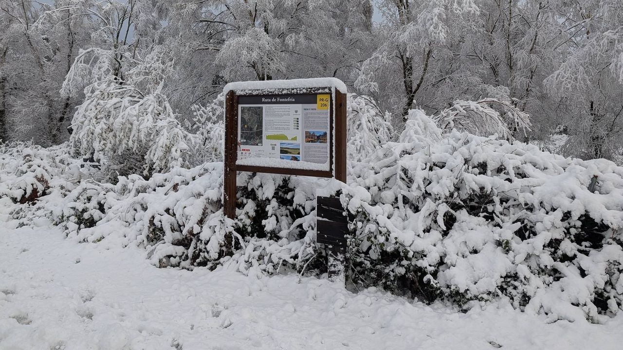 ¿Dónde se puede ver nevar este fin de semana en Pontevedra?