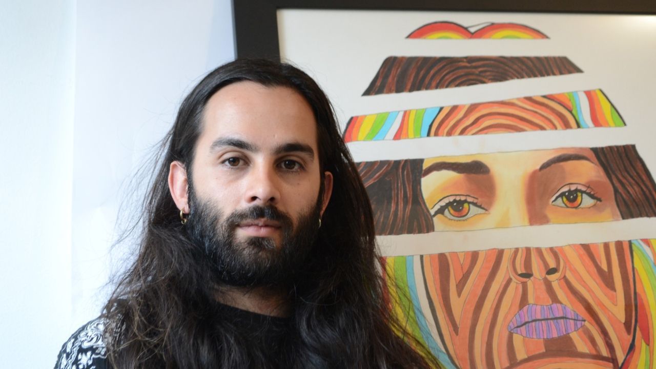 El muralista de Lalín apasionado por el color