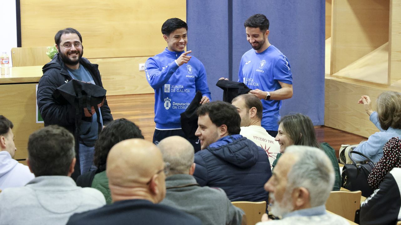 Morgato y Diogo, en una charla en la Escuela Oficial de Idiomas