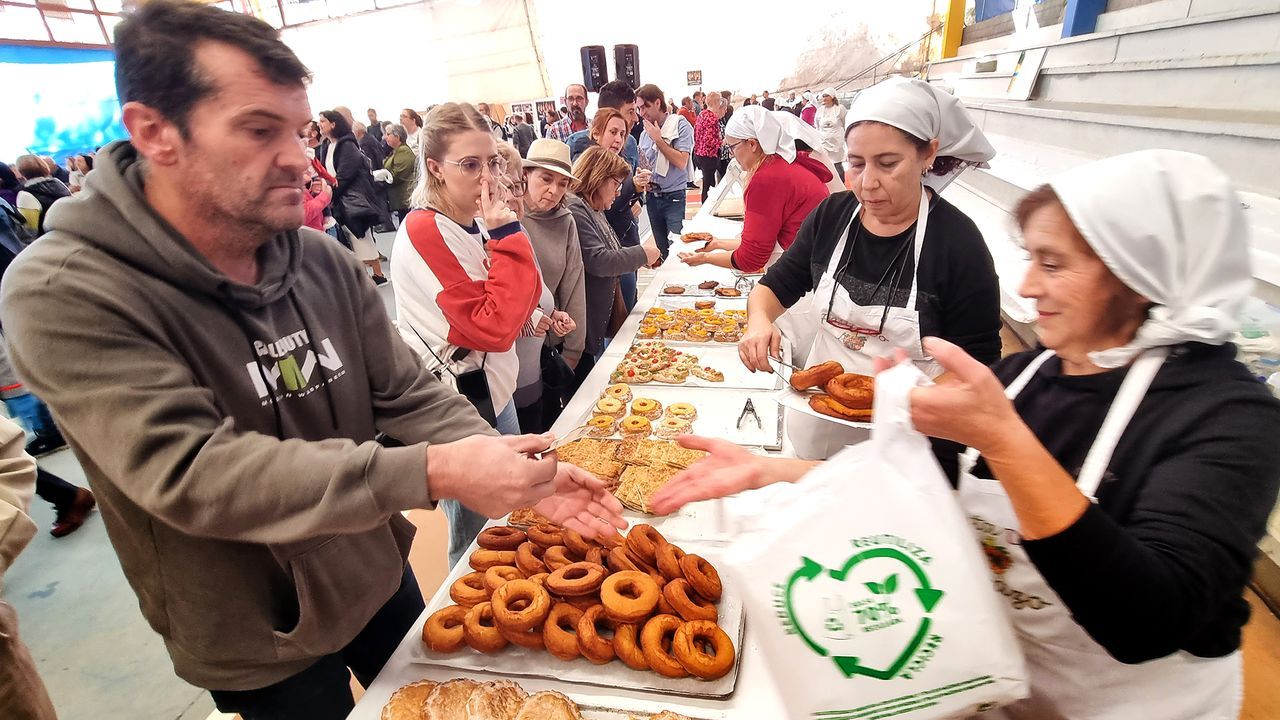 Degustación «gourmet» de dulces de calabaza en la Festa do Cabazo de Vigo