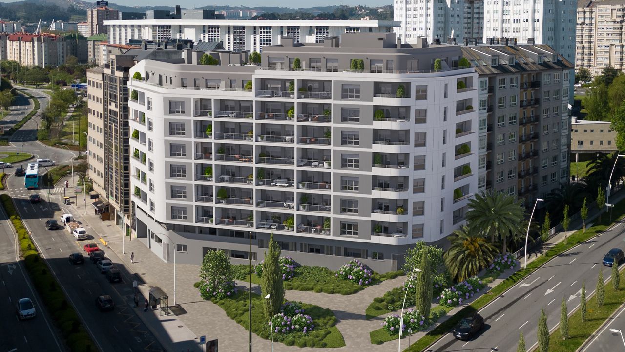 Nozar impulsa en la capital una promoción excepcional de viviendas, con terrazas únicas