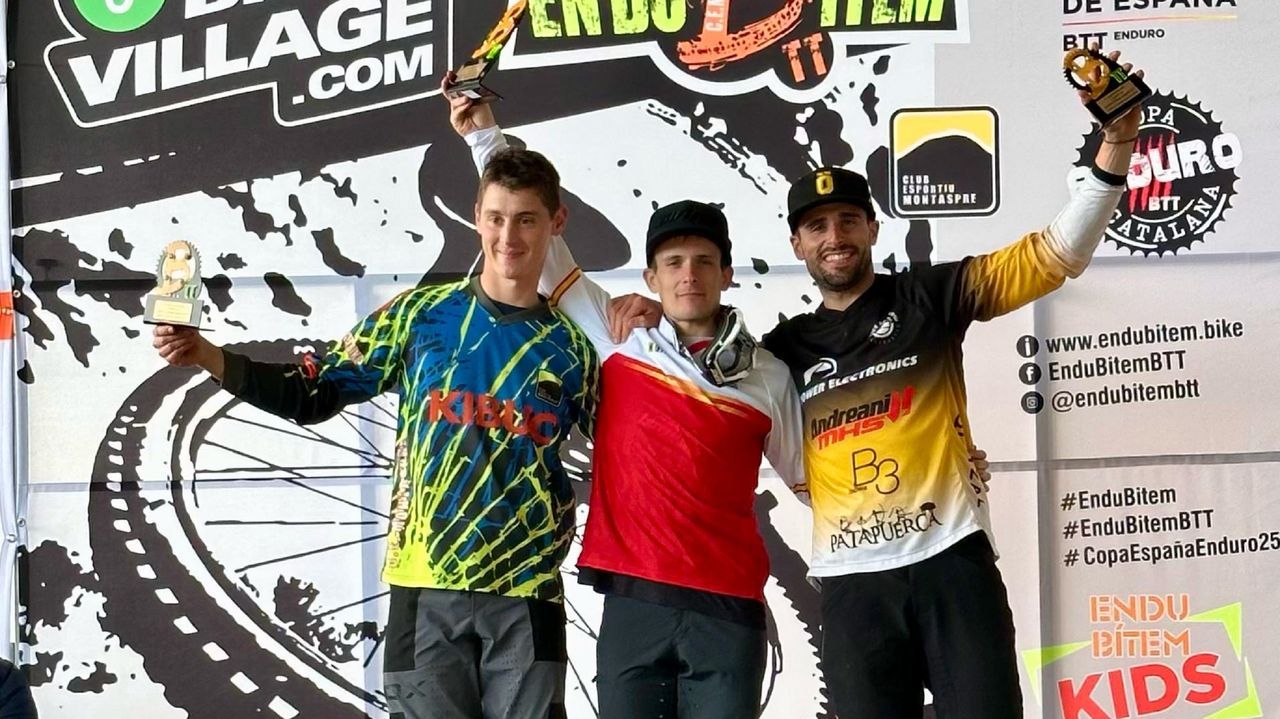 El naronés Marco Veiga defiende con uñas y dientes el maillot de líder ...