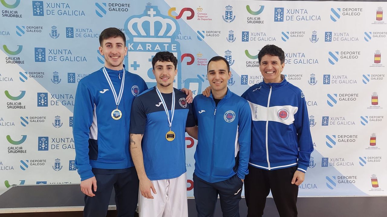 Tres oros para el Kárate Carballo en el Campeonato Gallego