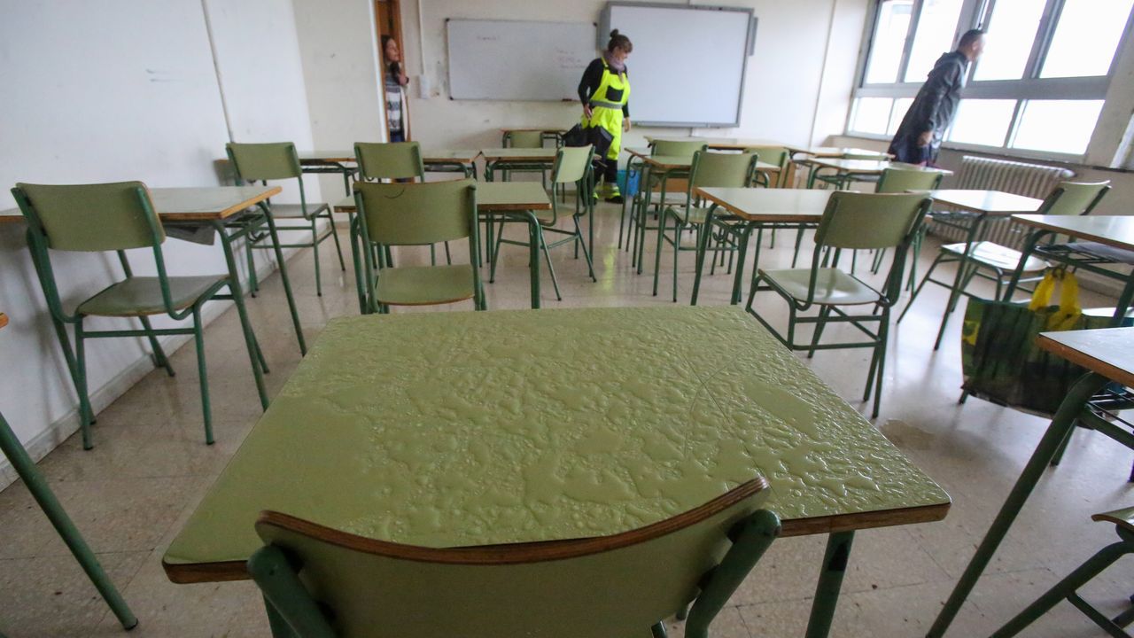 Sin tejado y con las aulas inundadas: así ha devastado Kirk el colegio ...