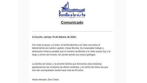 Fallece César Bonilla, capitán de unas patatas de Óscar