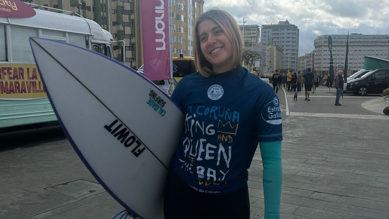 La viveirense Claudia Prieto rozó el podio en el Nacional Open de surf