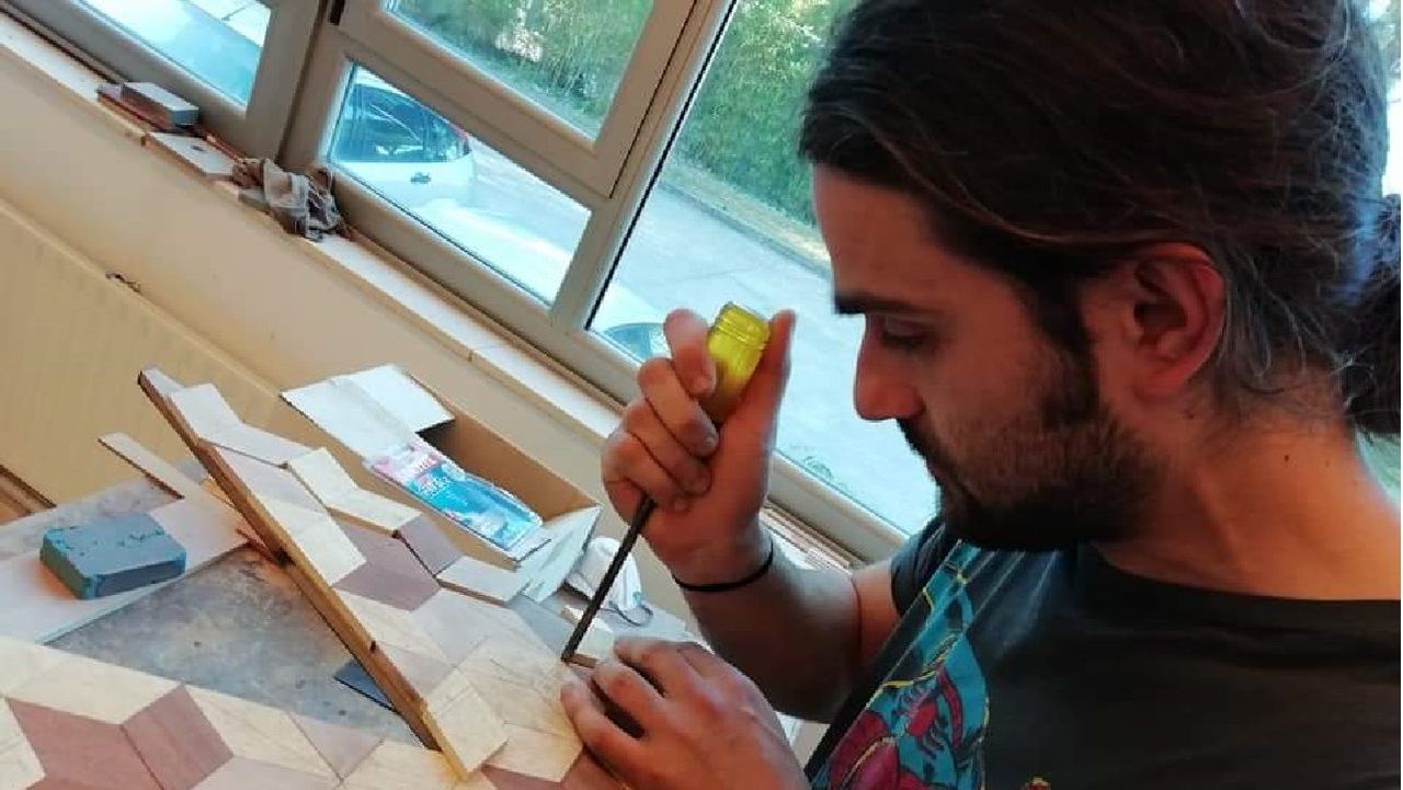 Un mueble realizado por un ebanista de Sober, premiado en un certamen ...