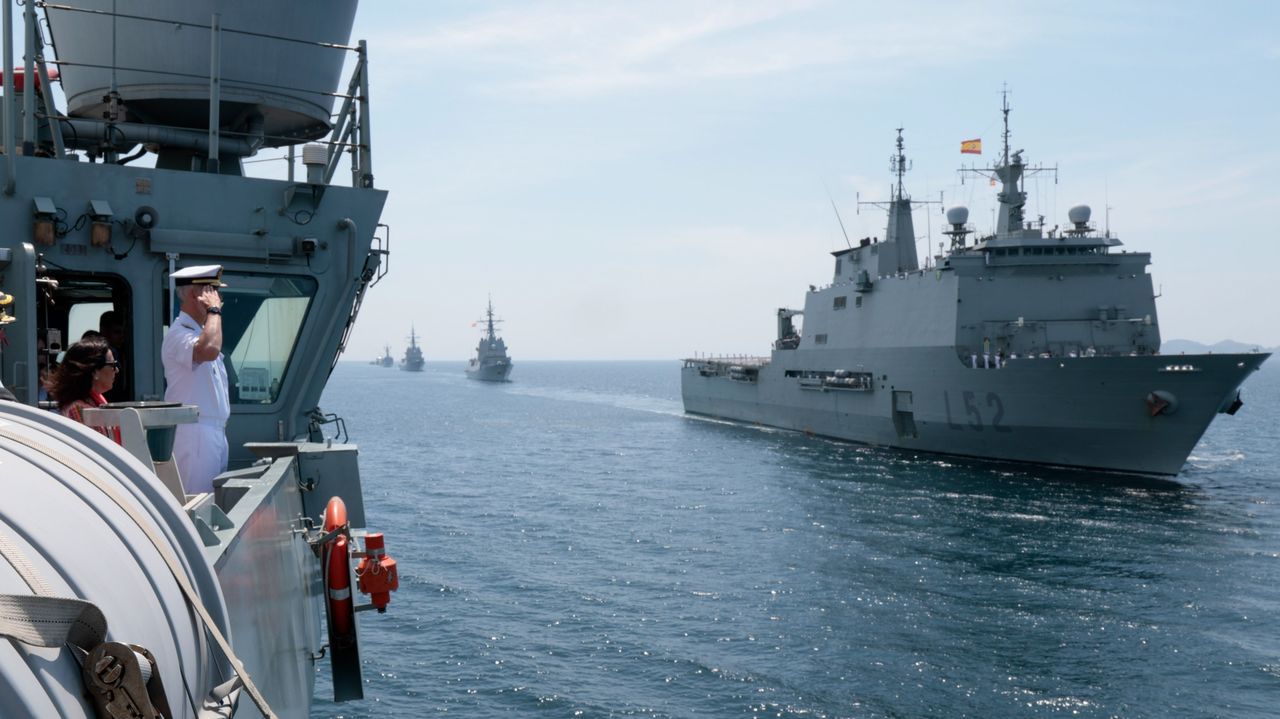 La Armada zarpa de Vigo rumbo a EE.UU.