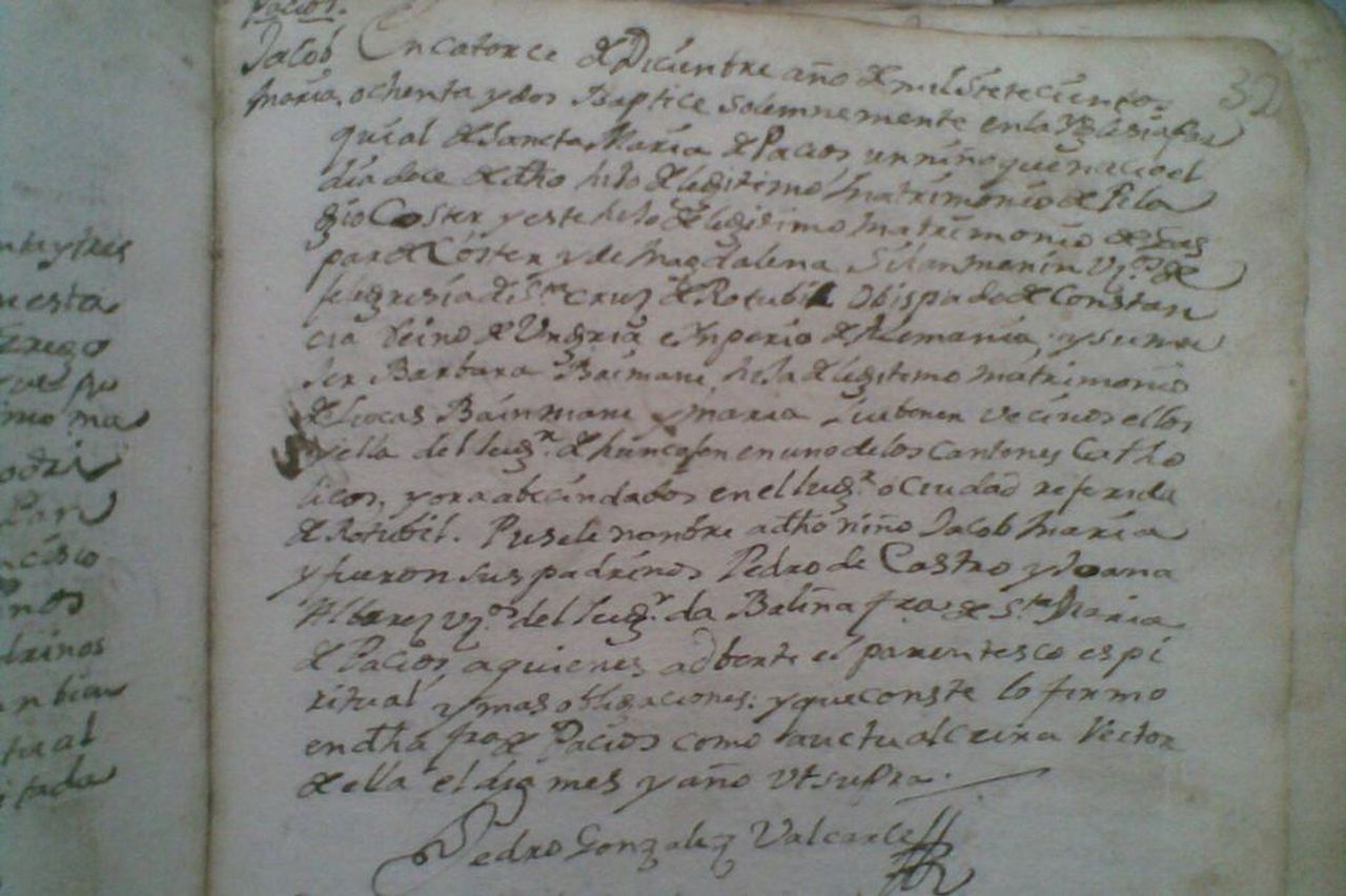El bautizo noble y germano que prueba la existencia de Vía Künig en Os ...