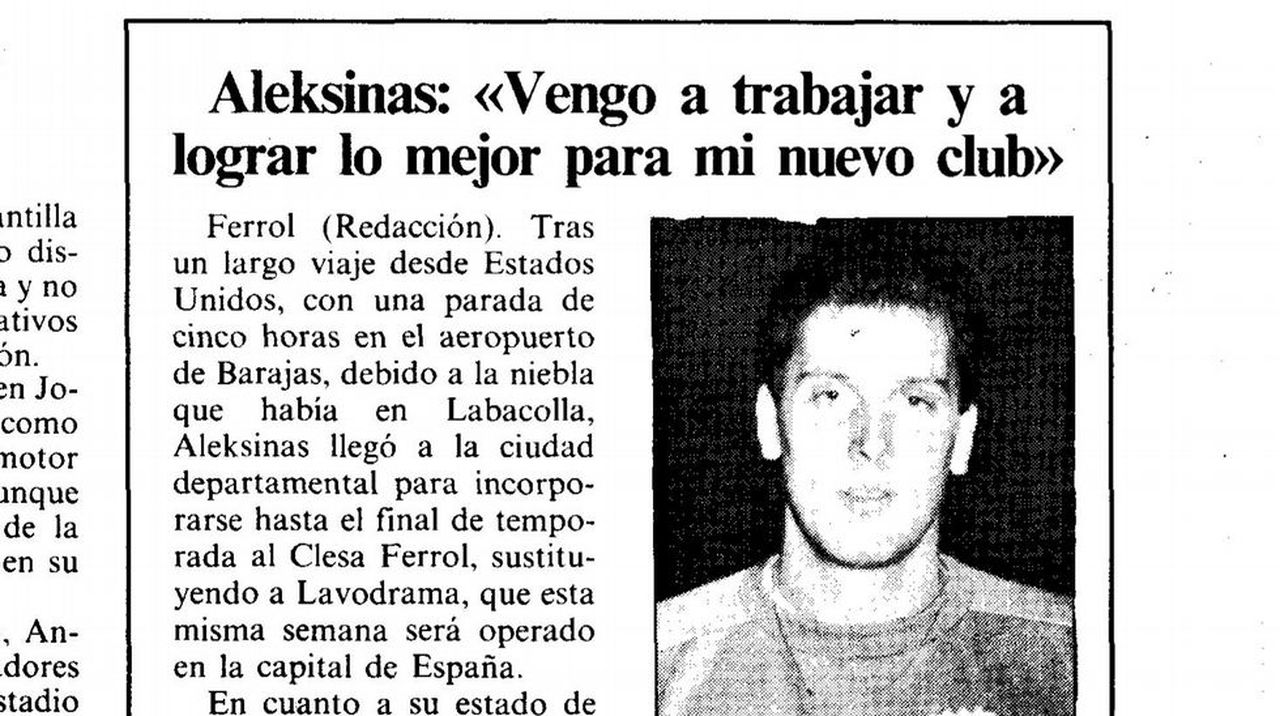 Chuck Aleksinas llegaba al Clesa para sustituir a Lavodrama