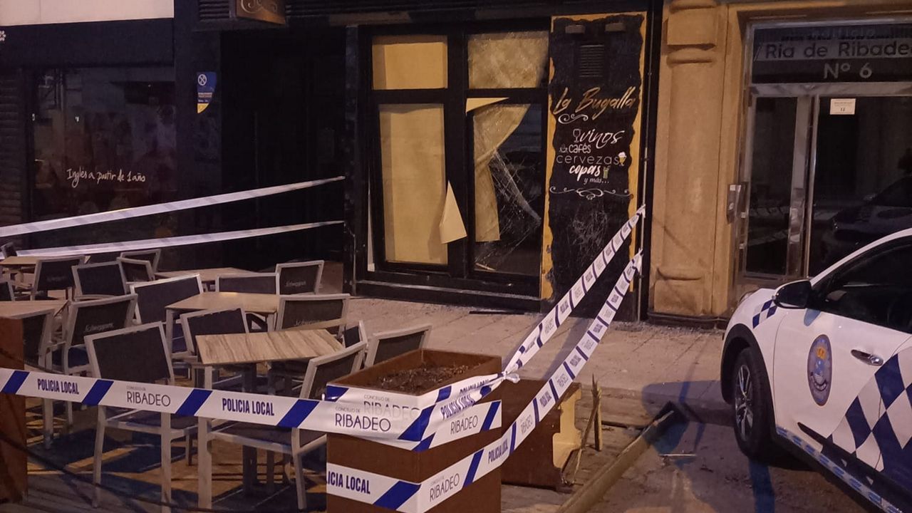 El robo por alunizaje en una cafetería de Ribadeo se perpetró en apenas ...