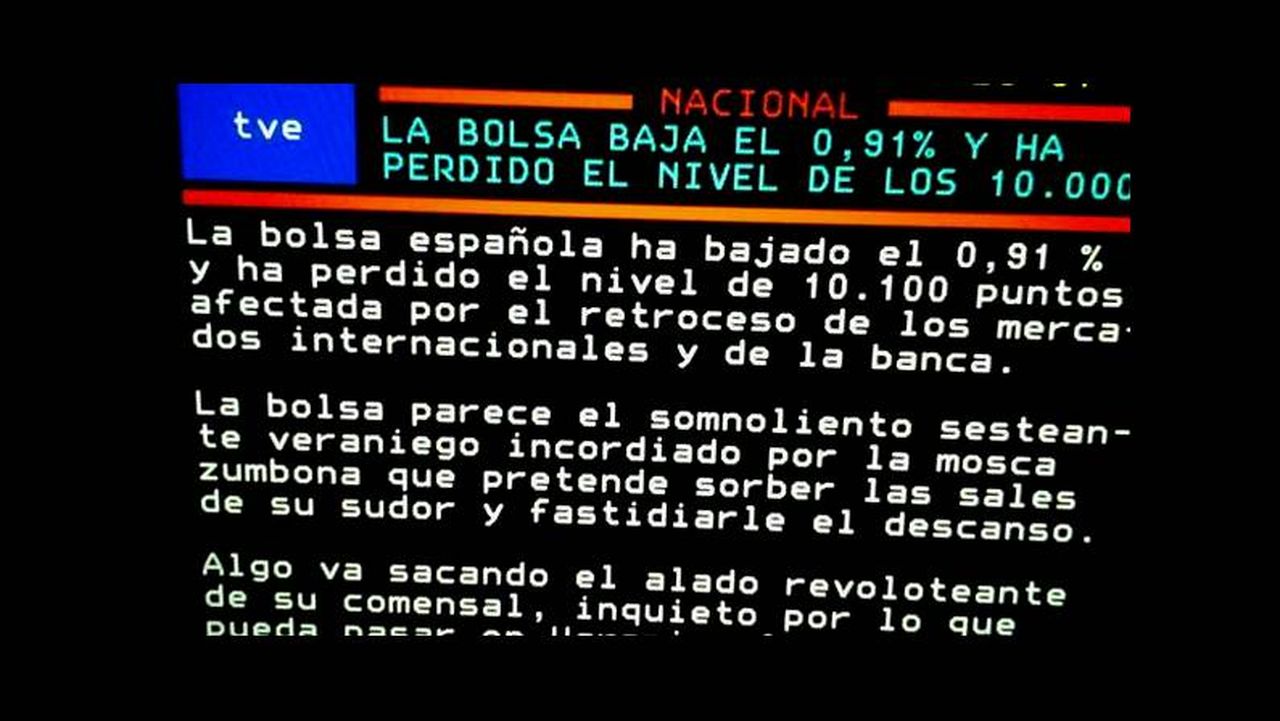 El Teletexto de TVE se pone poético