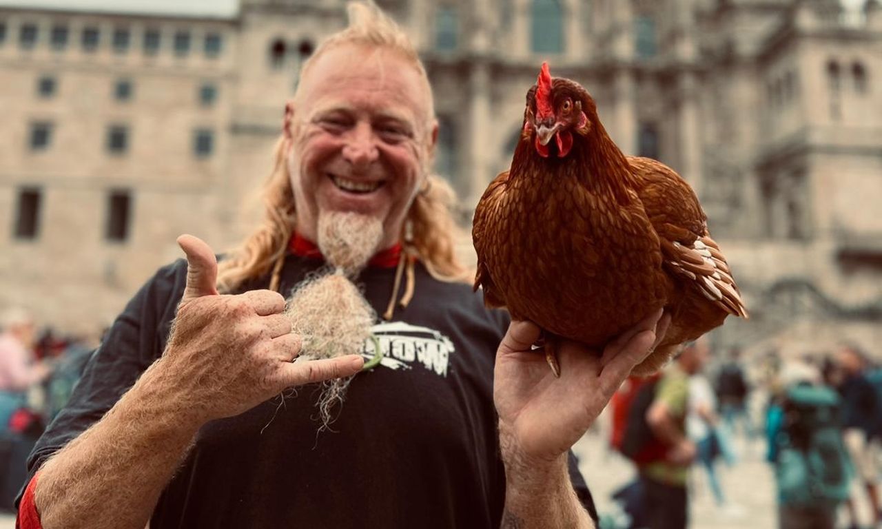 ¿Por qué este artista peregrinó a Santiago con una gallina y se ganó el ...