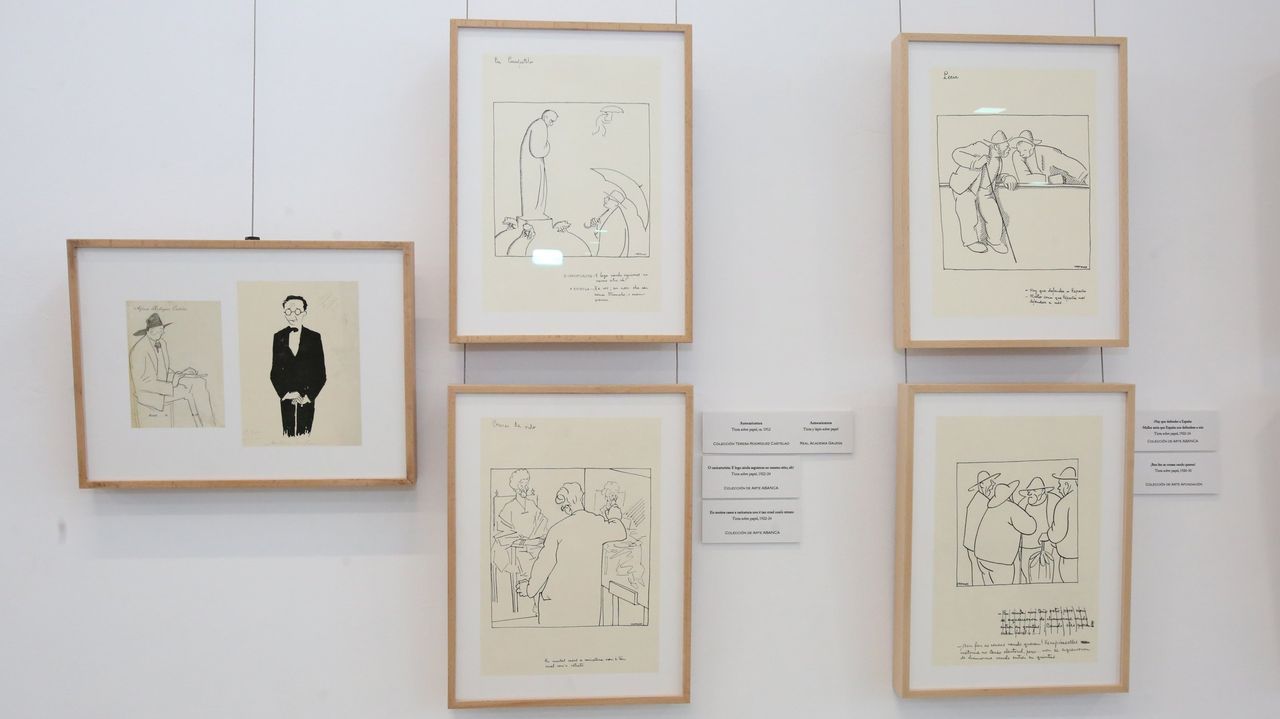 A exposición «Castelao grafista» xa se pode visitar no auditorio da Illa